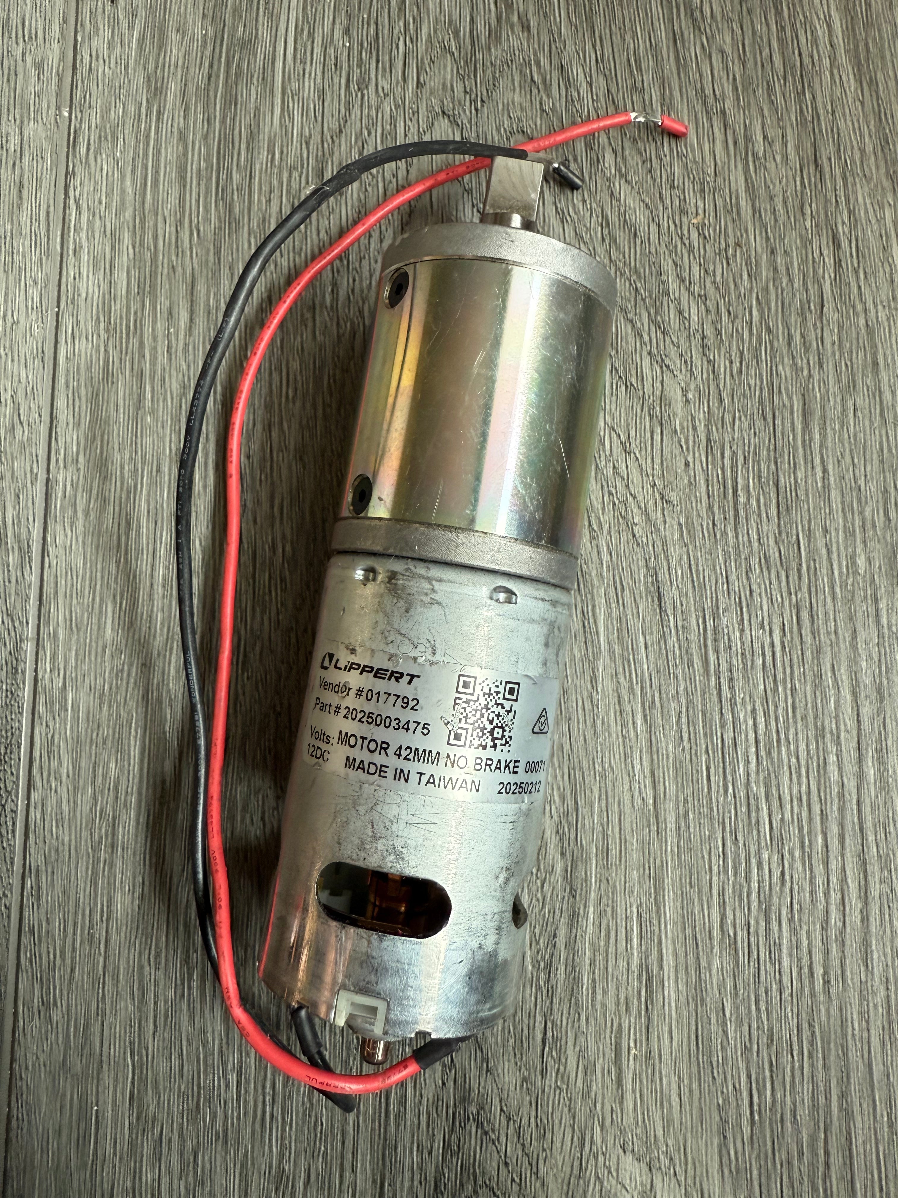 Lippert 42MM NO BRAKE Slimrack Plus 12V 2025003475 Slide Out Motor ...