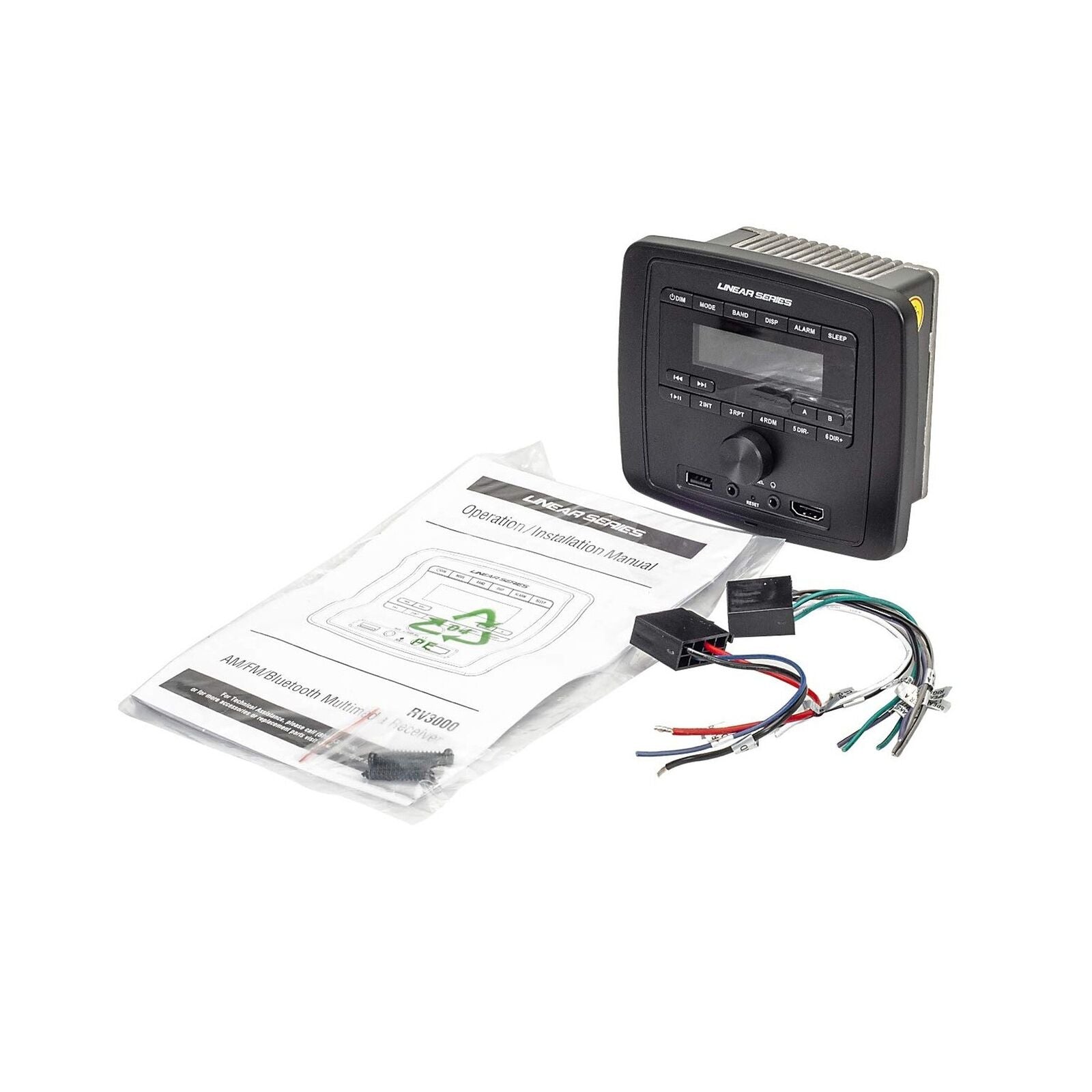 Magnadyne Linear Series RV3000 AM/FM & USB/Bluetooth Deckless Wall Mou ...