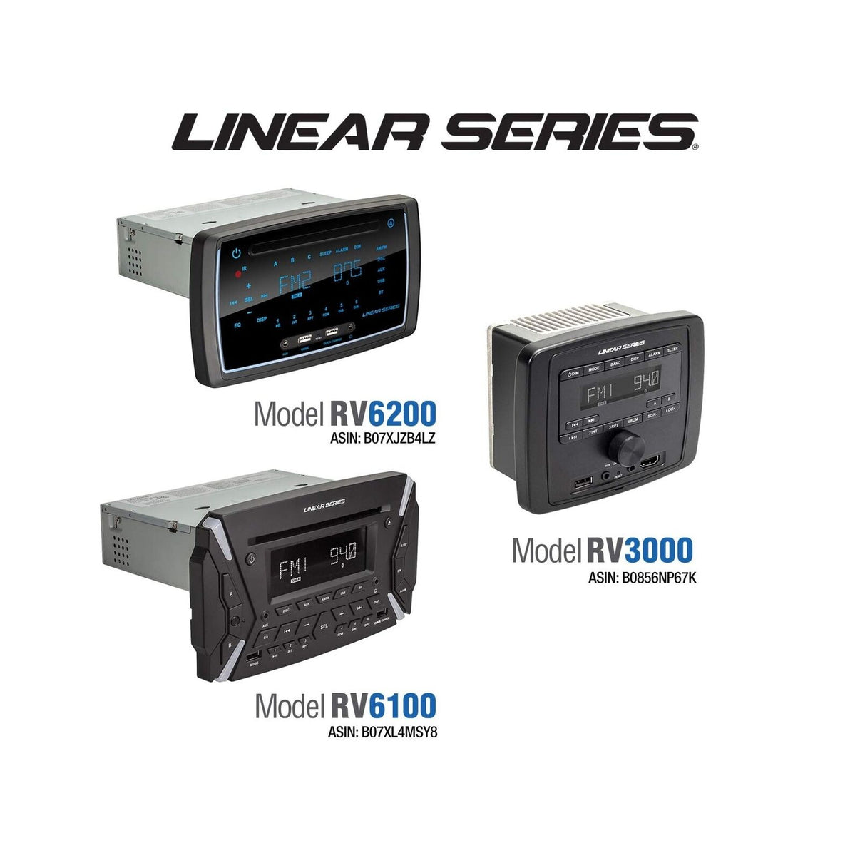 Magnadyne Linear Series RV3000 AM/FM & USB/Bluetooth Deckless Wall Mou ...
